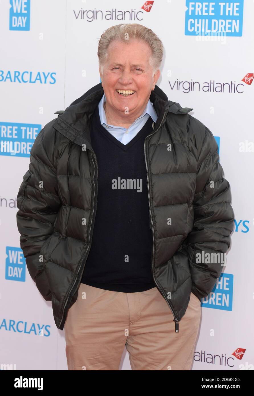 Martin Sheen arriving at WE Day 2015, the SSE Arena, Wembley, London ...