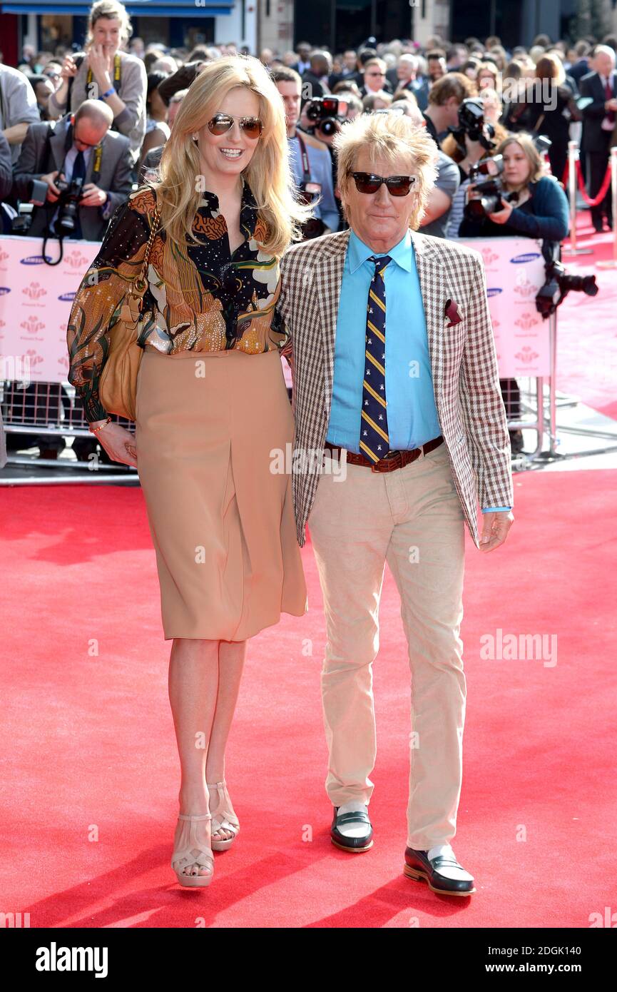 Penny Lancaster-Stewart and Rod Stewart attending the Prince's Trust ...
