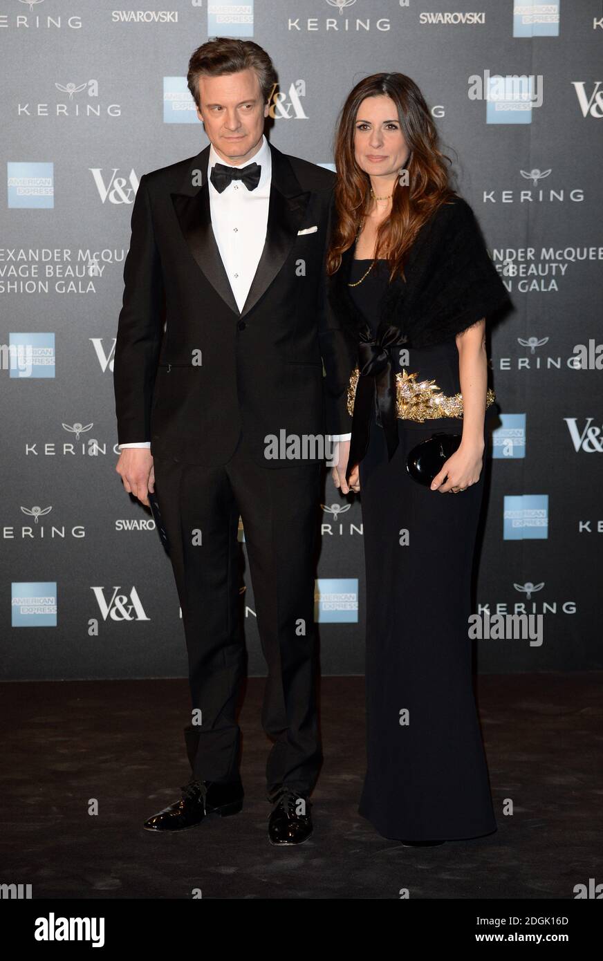 Colin Firth and Livia Firth arriving at the Alexander McQueen: Savage ...