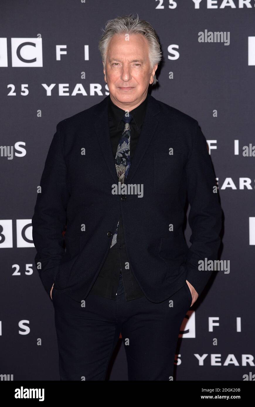 Alan Rickman attending the BBC Films 25th Anniversary Reception held at ...