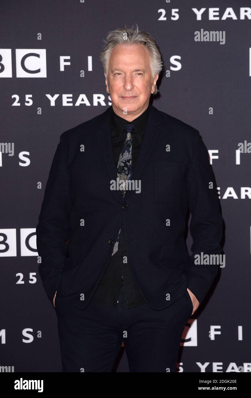 Alan Rickman attending the BBC Films 25th Anniversary Reception held at ...