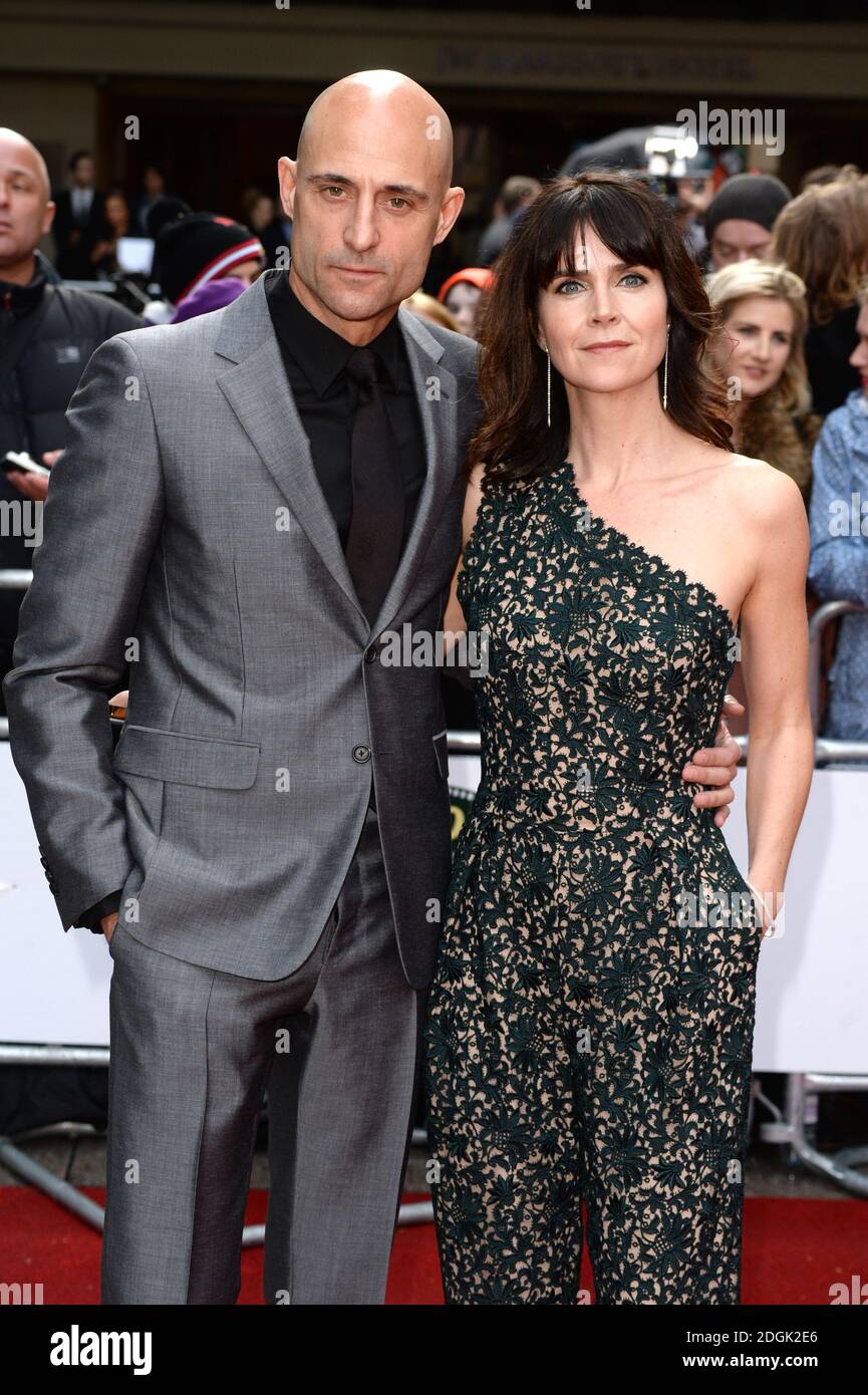 Mark Strong and wife attending the Jameson Empire Film Awards 2015 held ...