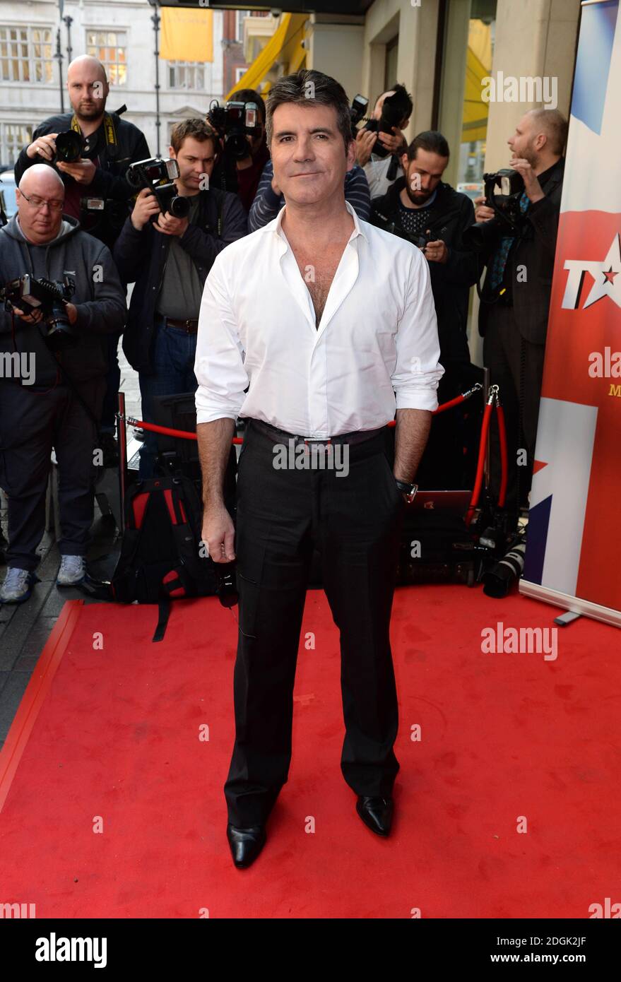 Simon Cowell attending the Britain's Got Talent 2015 season launch held ...