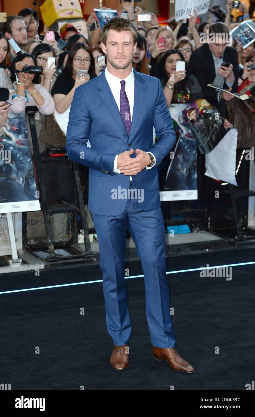 Chris Hemsworth (Thor) attending Marvel Avengers: The Age Of Ultron ...