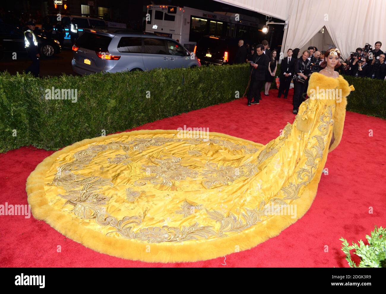 Rihanna attending The Metropolitan Museum of Art Met Gala, in New York ...