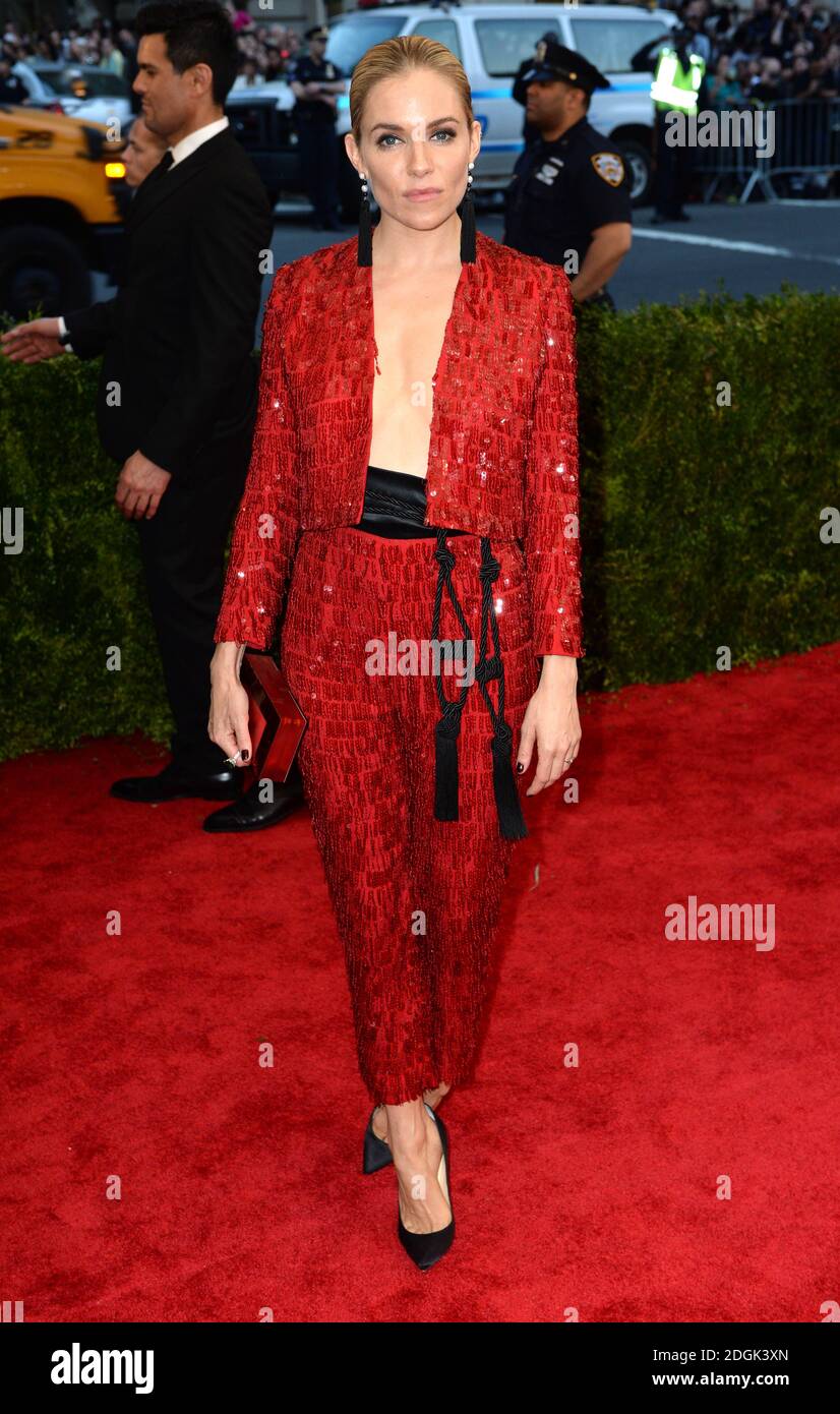 Sienna Miller attending The Metropolitan Museum of Art Met Gala, in New ...