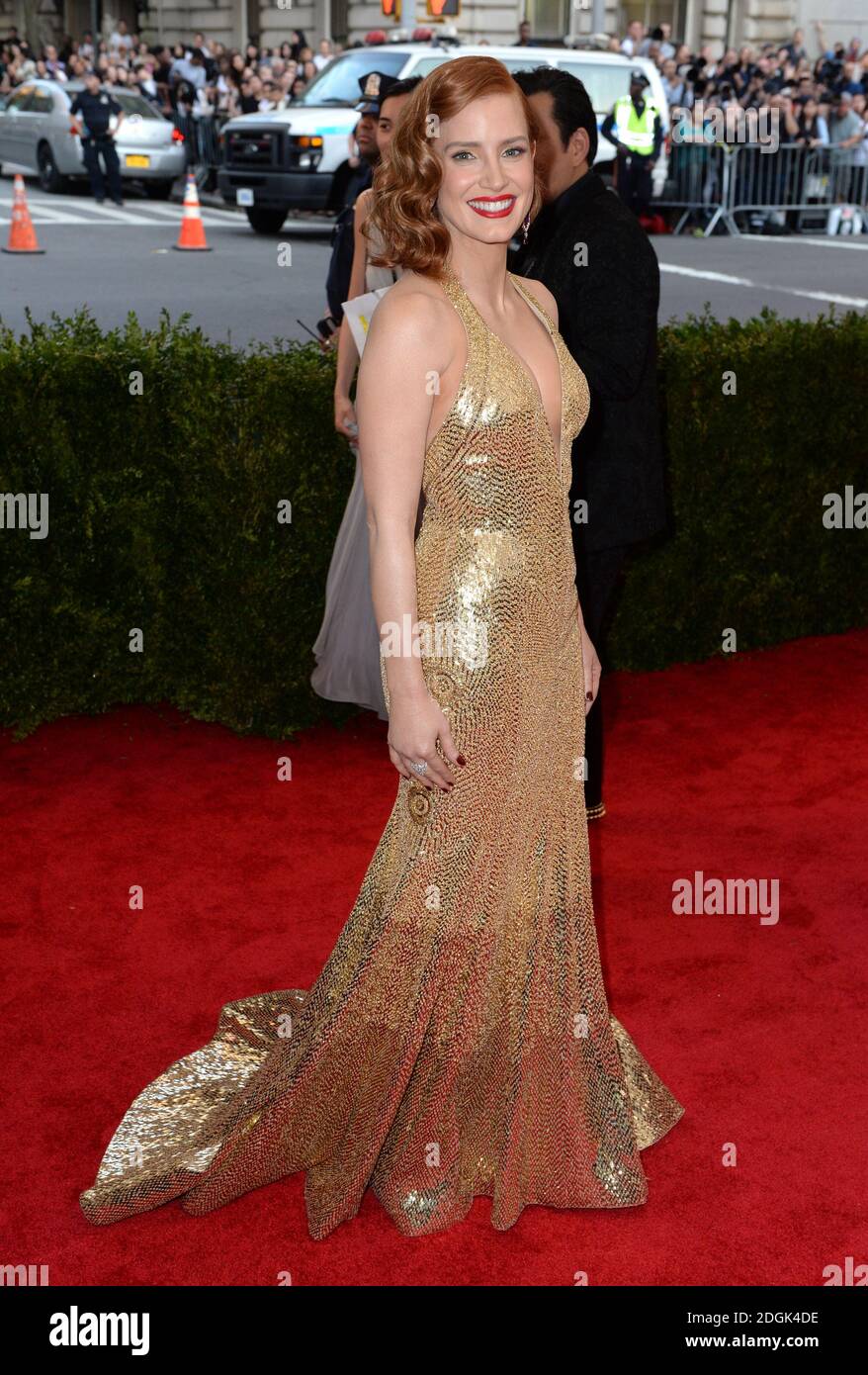 Jessica Chastain attending The Metropolitan Museum of Art Met Gala, in ...