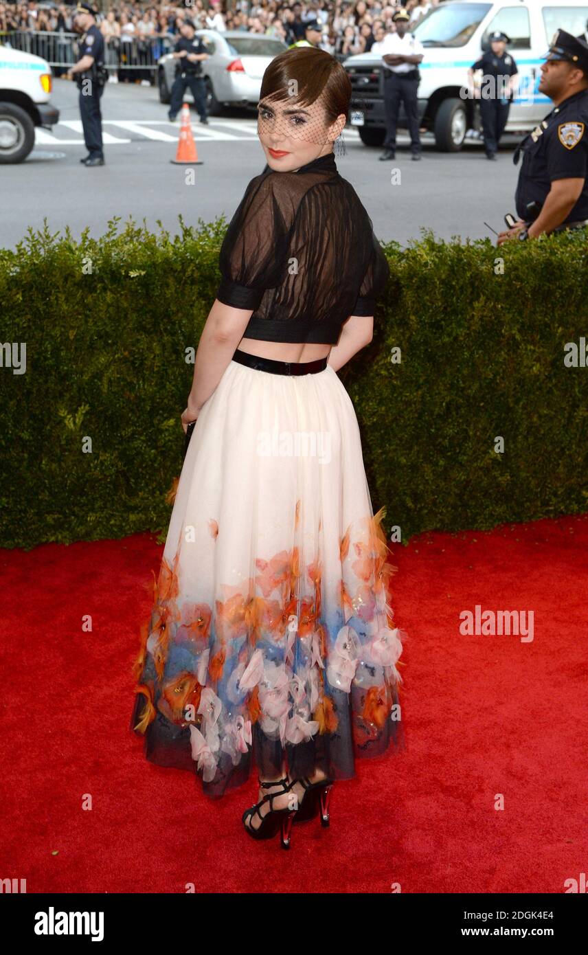 Lily Collins Attending The Metropolitan Museum Of Art Met Gala In New 7768