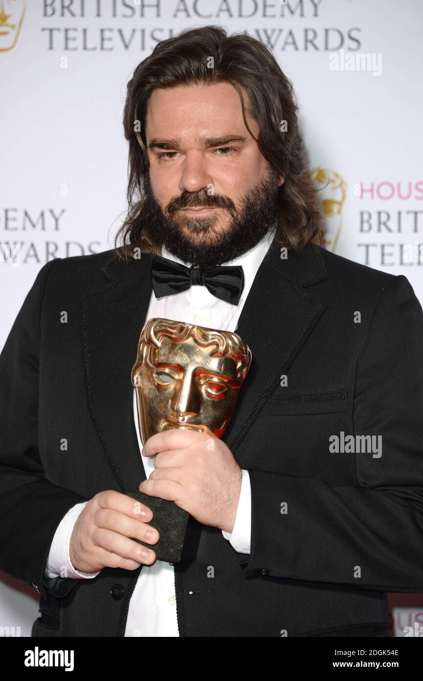 The bafta held backstage at the british academy television hi-res stock ...