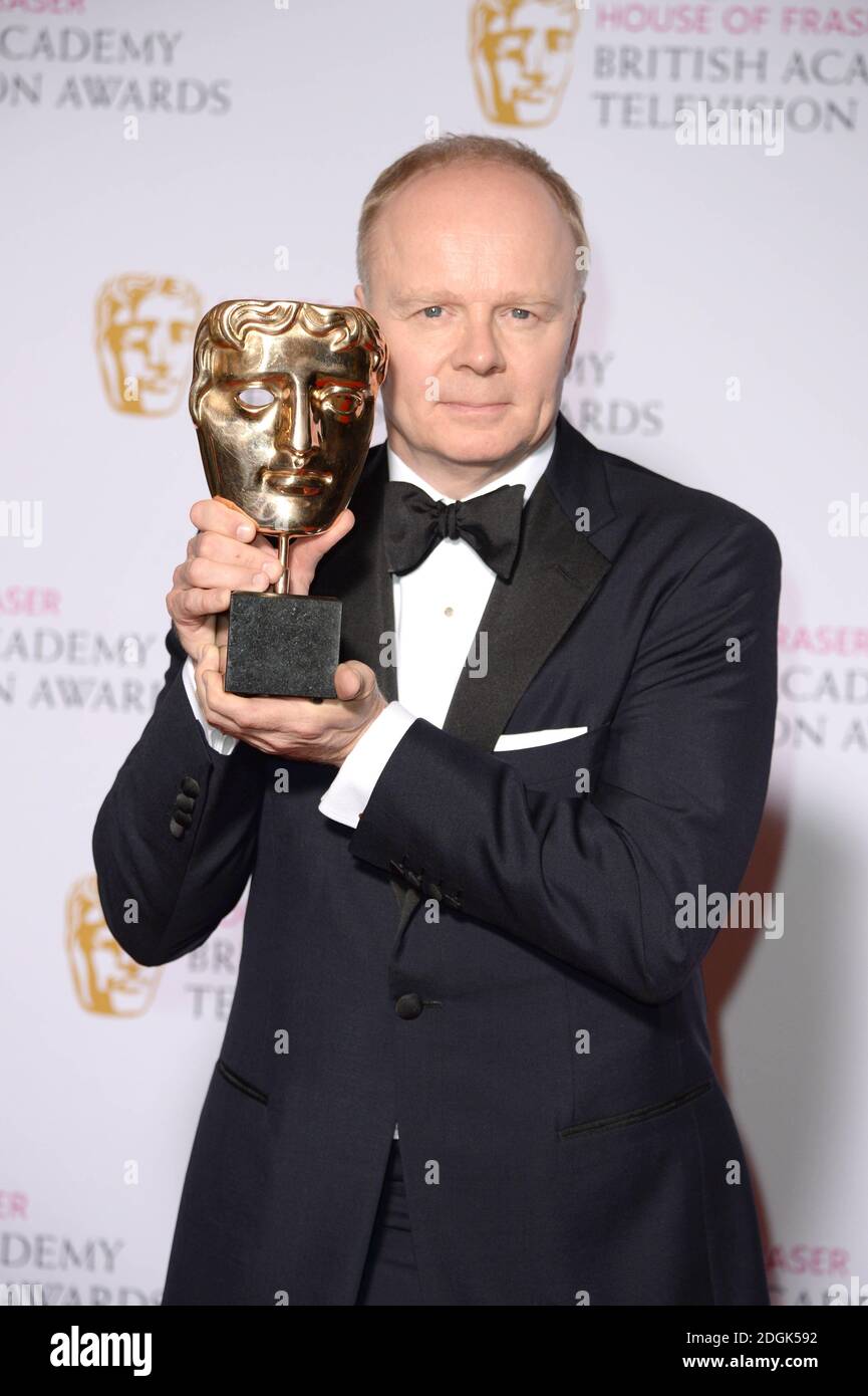 The bafta held backstage at the british academy television hi-res stock ...