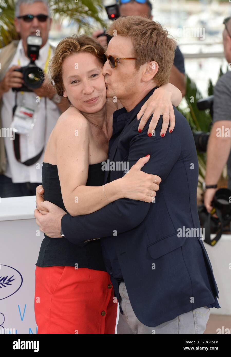 Emmanuelle Bercot and Benoit Magimel attending the La Tete Haute ...