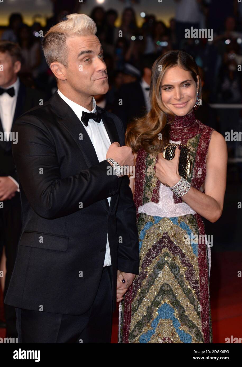 Robbie Williams and wife Ayda Field attending the Sea of Trees premiere ...