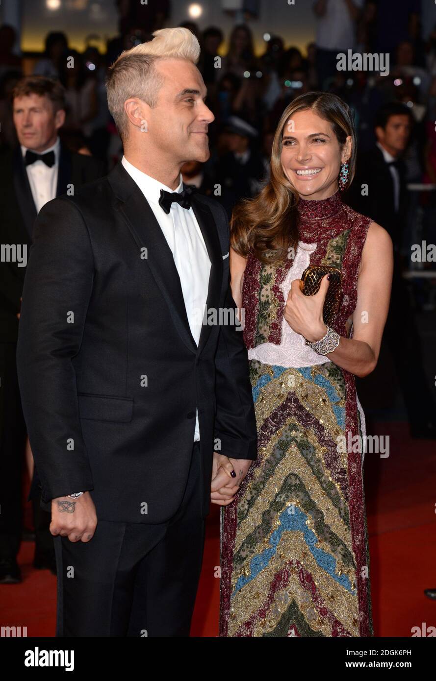 Robbie Williams and wife Ayda Field attending the Sea of Trees premiere ...