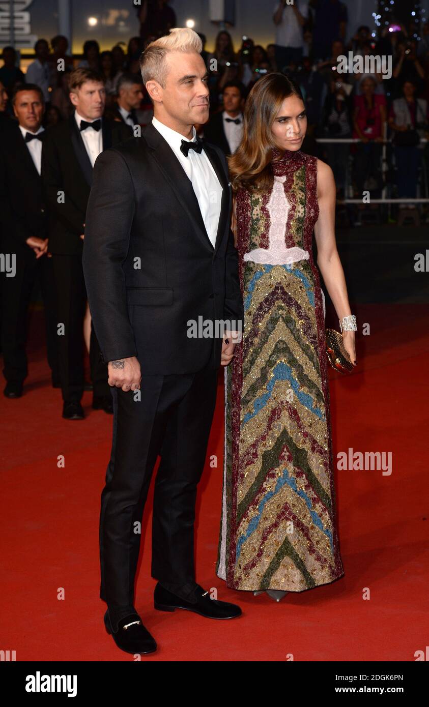Robbie Williams and wife Ayda Field attending the Sea of Trees premiere ...