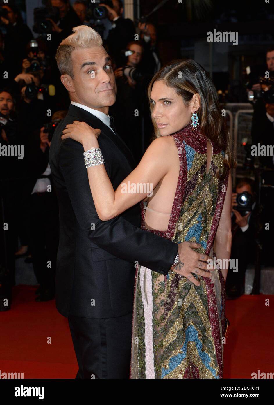 Robbie Williams and wife Ayda Field attending the Sea of Trees premiere ...