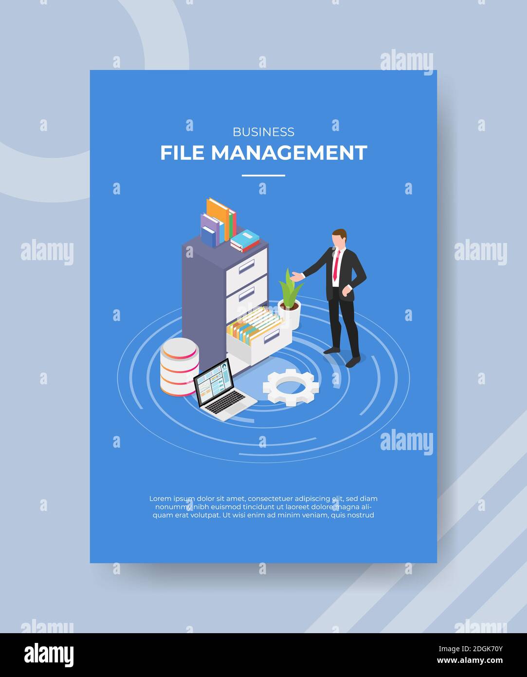 business file management men standing front document file storage ...