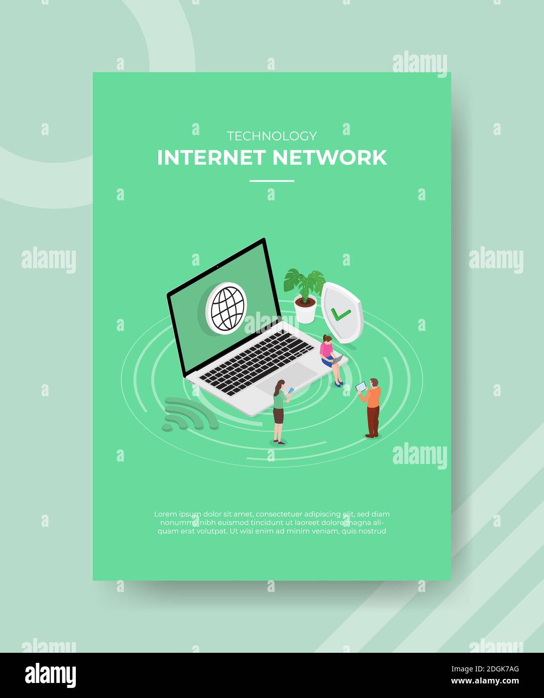 technology internet network people standing sitting front laptop for ...