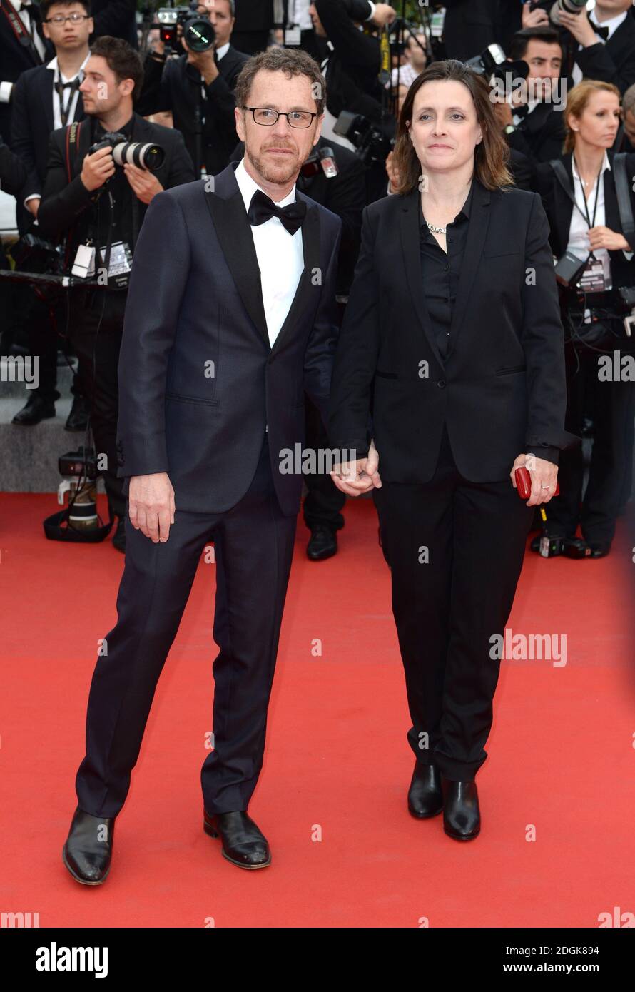 Ethan Coen and wife attending the Gala Premiere for Macbeth, at the ...