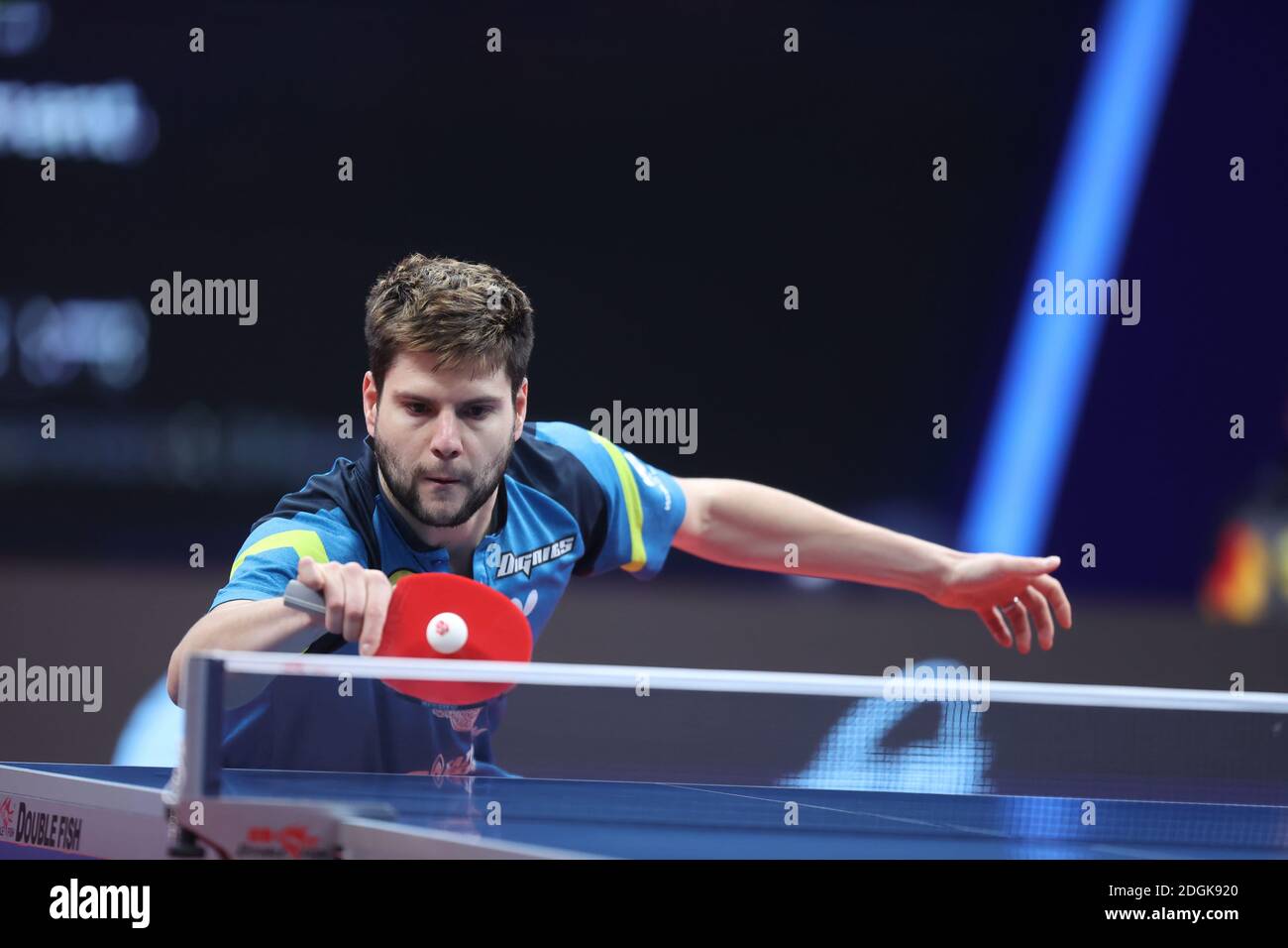 Ukrainian-born German table tennis player Dimitrij Ovtcharov plays ...
