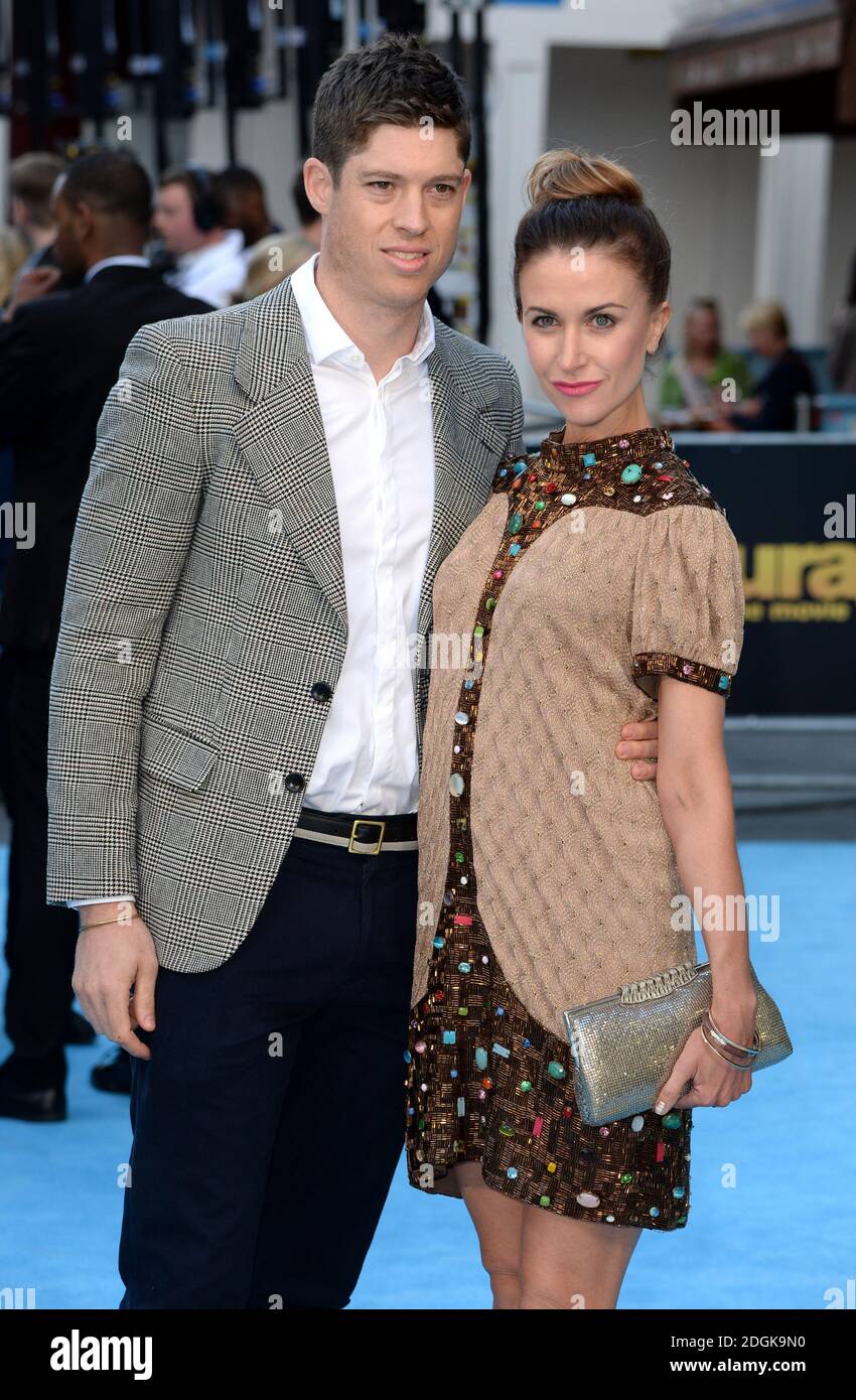 Katherine Kelly and husband Ryan Clark attending the Entourage UK Film ...