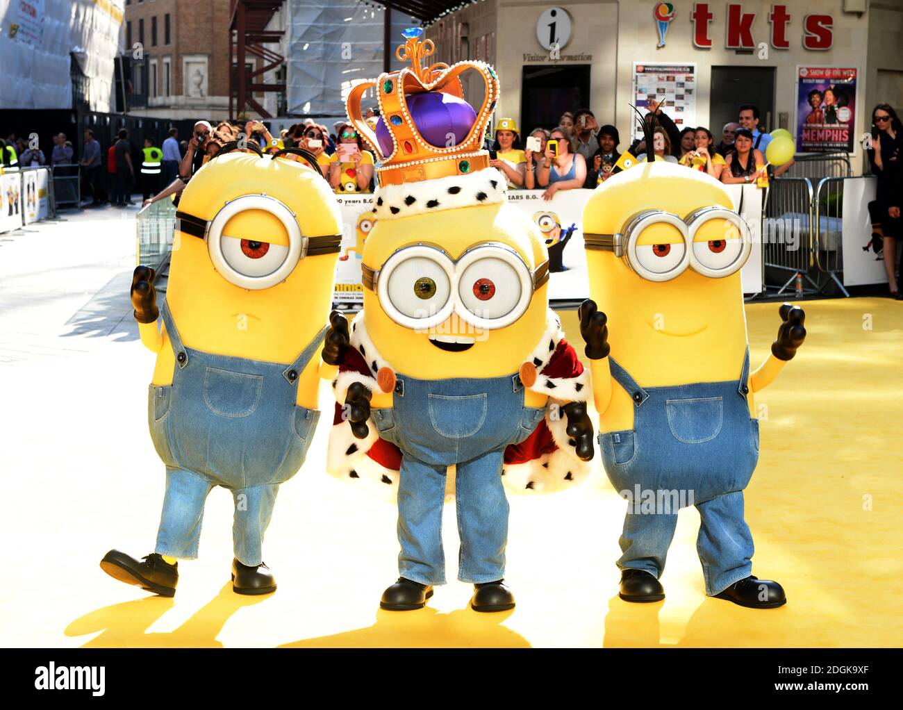 Minions attending the Minions UK Film Premiere held at the Odeon cinema ...