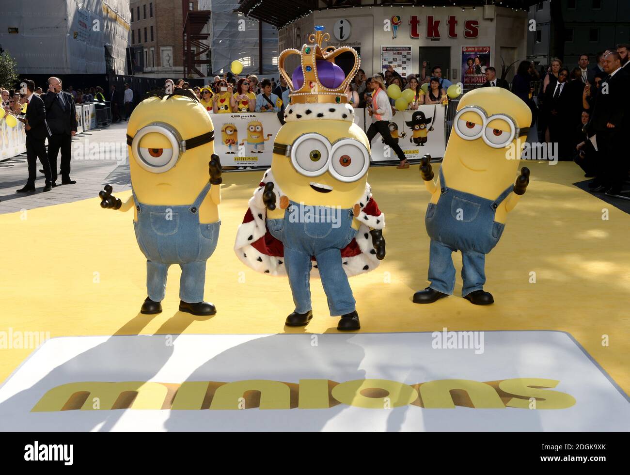 Minions attending the Minions UK Film Premiere held at the Odeon cinema ...