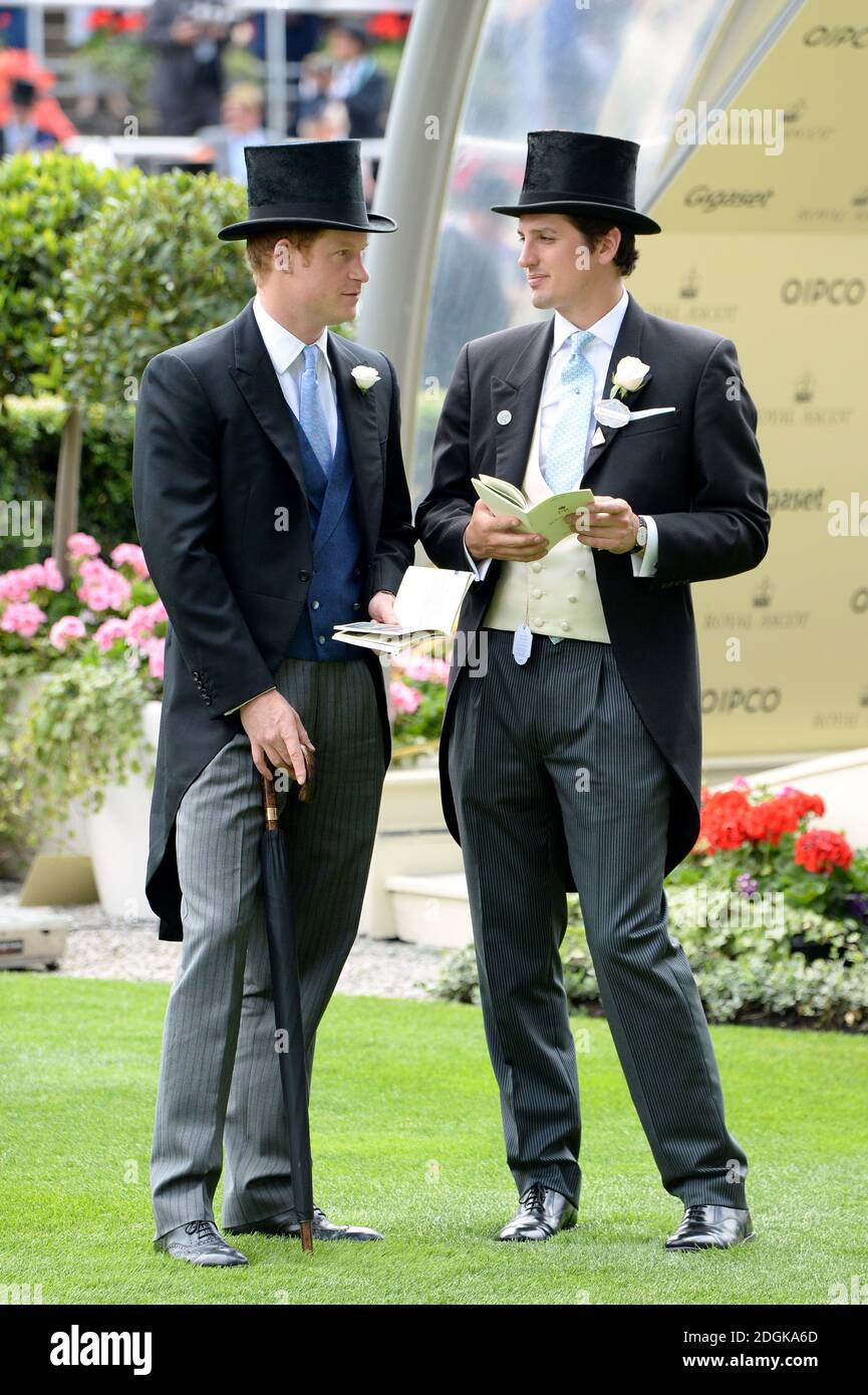 Prince Harry (left) with Jake Warren before the start of the days ...