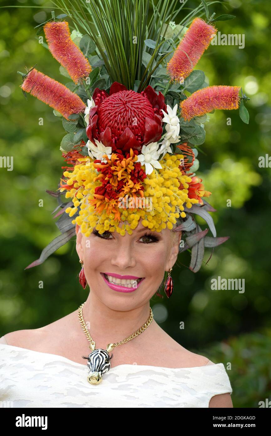 Racegoer Anna Mott on Ladies Day, during day three of the 2015 Royal ...