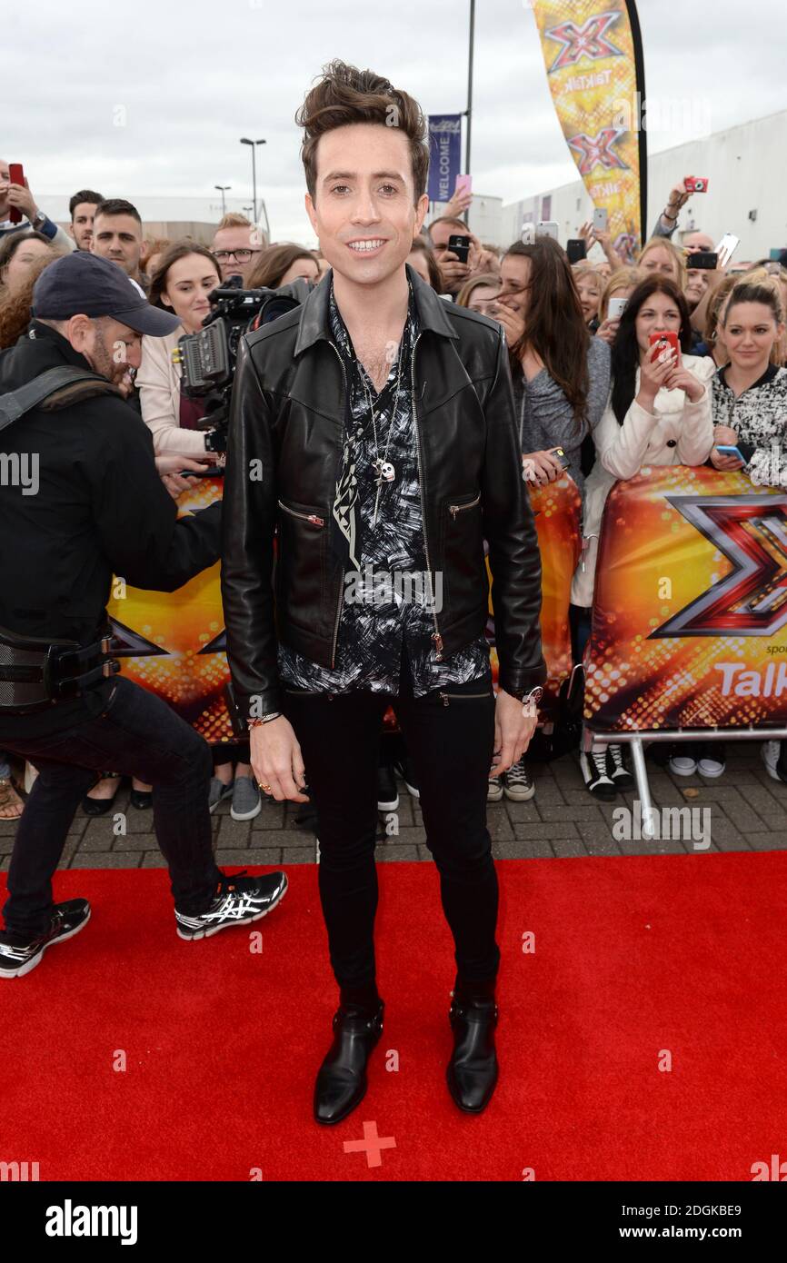 Nick Grimshaw arriving for the X Factor Auditions held at EventCity ...