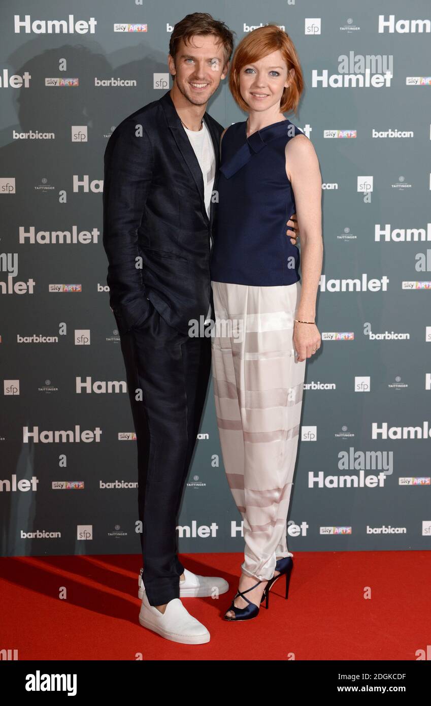 Dan Stevens and wife Susie Harlet arriving at the opening night of ...