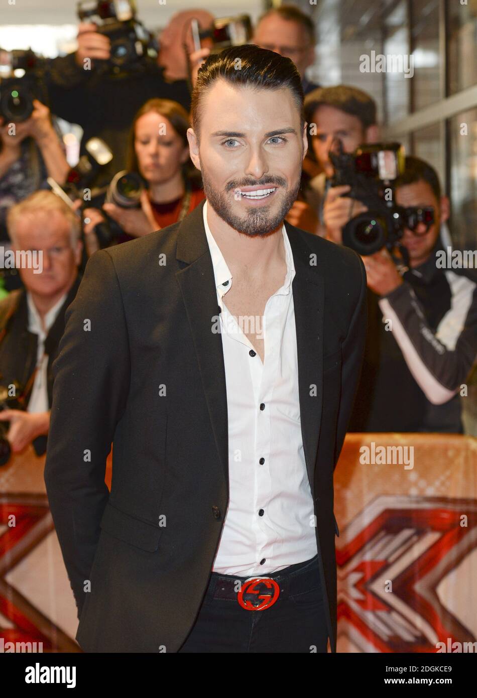 Rylan Clark attending the X Factor Media Launch held at Playhouse ...