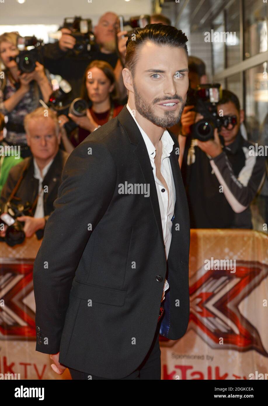 Rylan Clark attending the X Factor Media Launch held at Playhouse ...