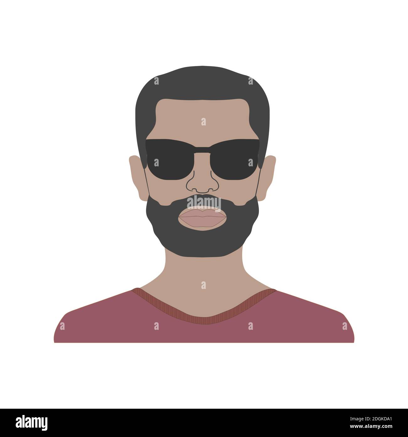 Dark beard Cut Out Stock Images & Pictures - Alamy