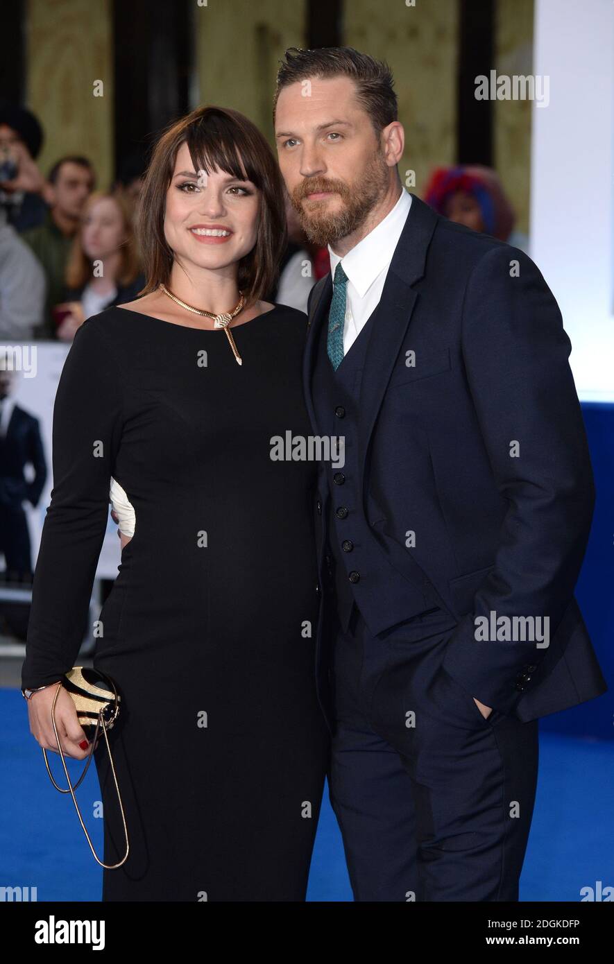 Tom Hardy and Charlotte Riley arriving at the Legend World Premiere ...
