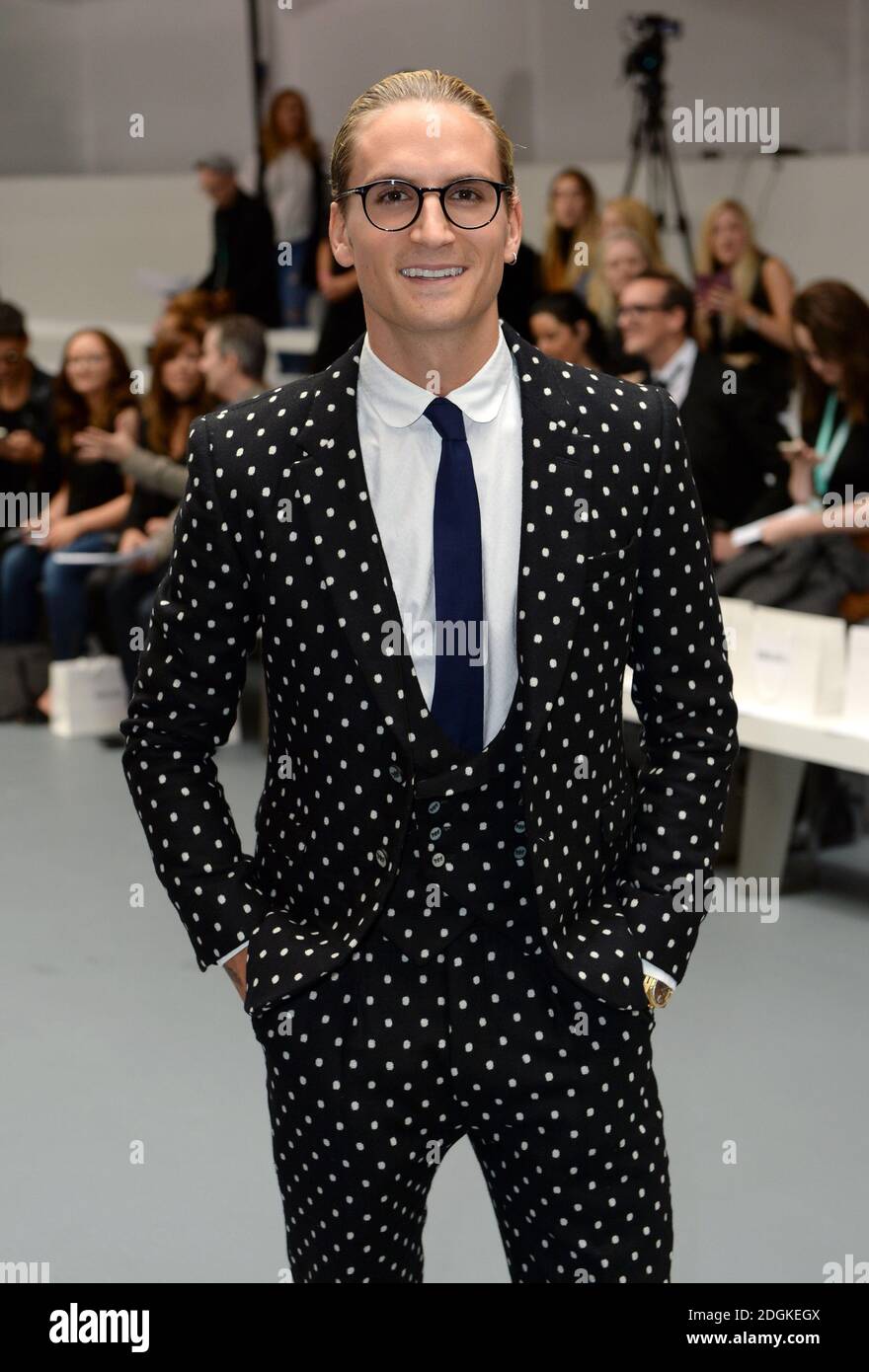 Oliver Proudlock attends the Bora Aksu Show, the BFS Showspace, London ...