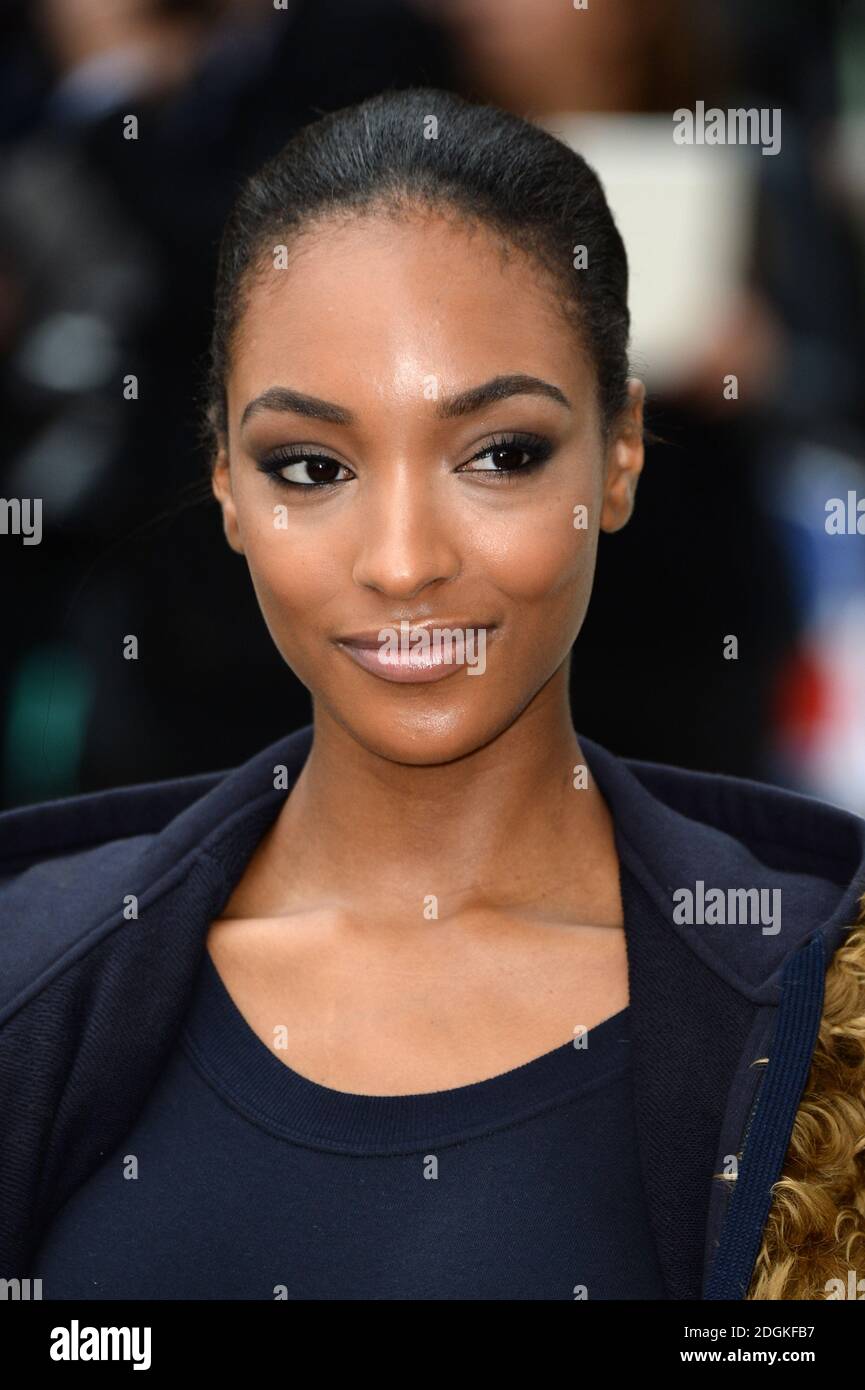 Jourdan Dunn arriving at the Burberry Catwalk Show as part of London ...