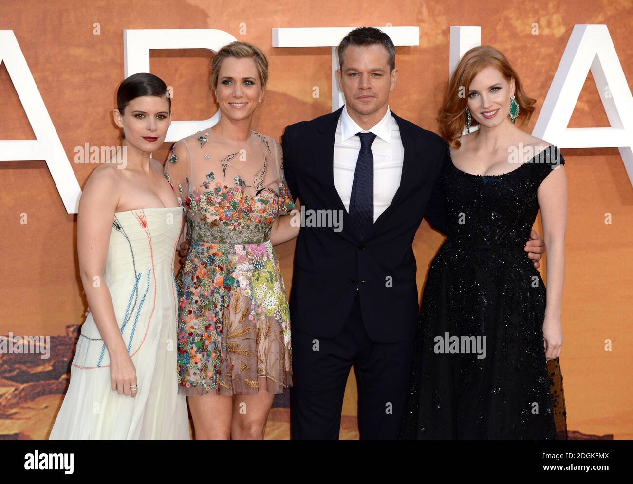 Kate Mara, Kristen Wiig, Matt Damon and Jessica Chastain attending The ...