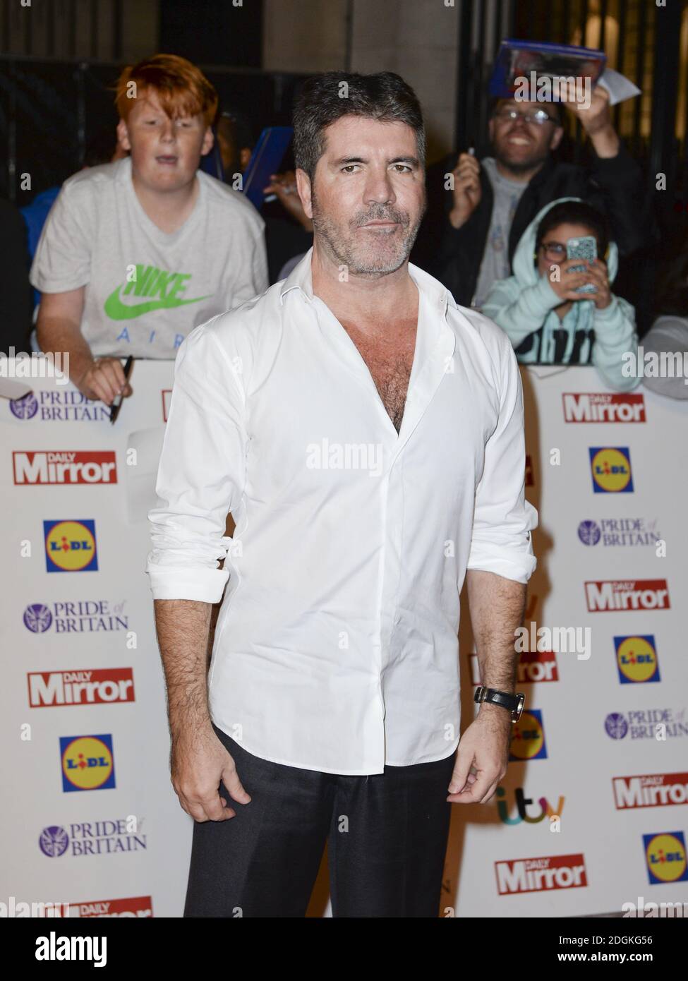 Simon Cowell arriving for The Pride of Britain Awards 2015, at ...