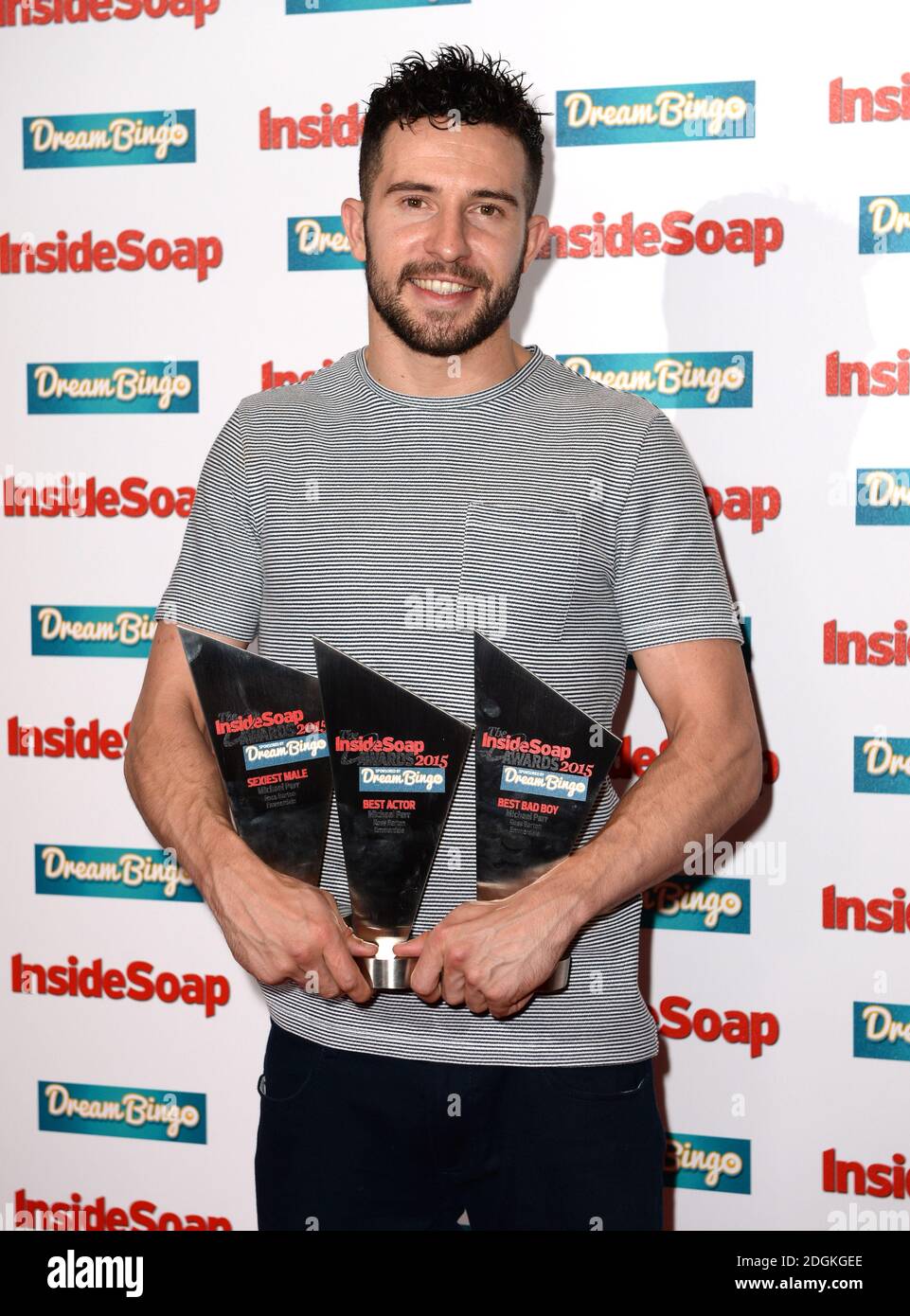 Michael Parr attends the Inside Soap Awards 2015 at DSTRKT, London ...