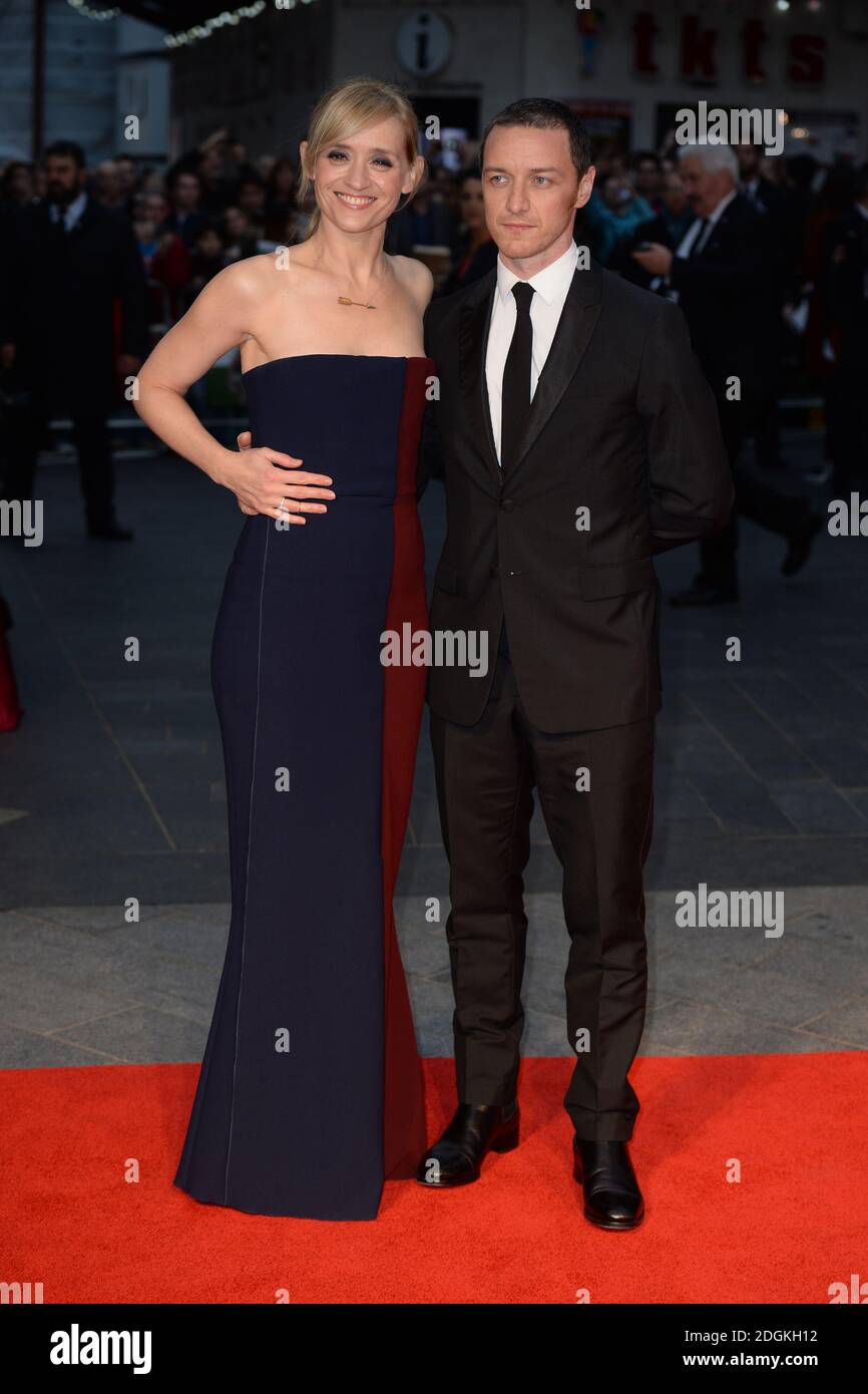 Anne-Marie Duff and James McAvoy attending the Suffragette Premiere ...