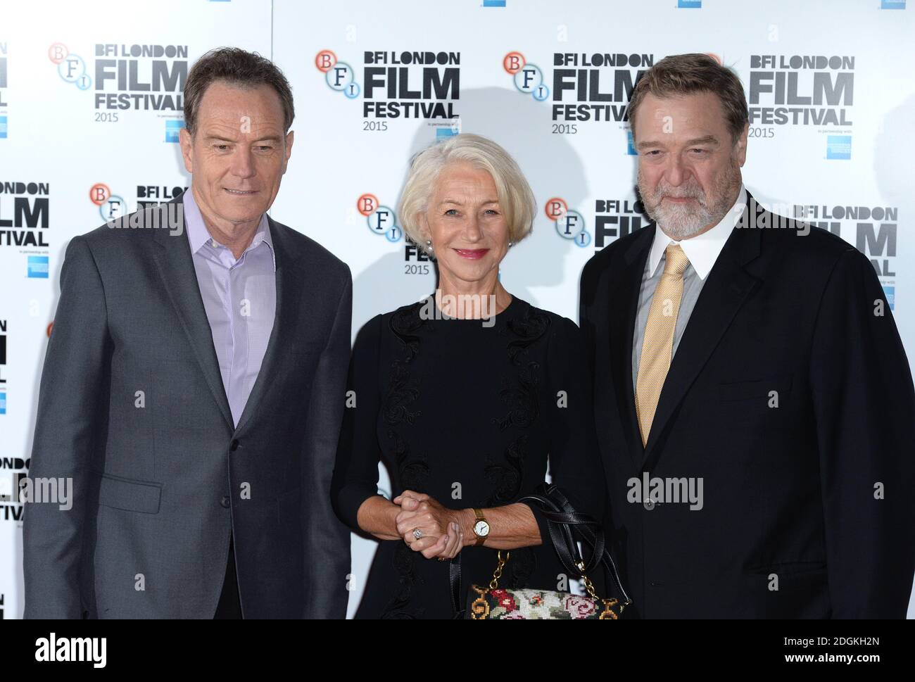 Bryan Cranston, Dame Helen Mirren and John Goodman attending the Trumbo ...