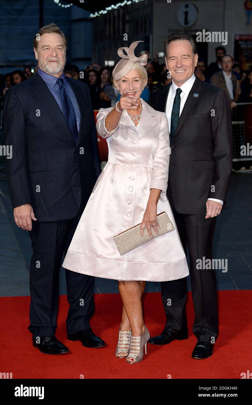 John Goodman, Dame Helen Mirren and Bryan Cranston attending the Trumbo ...
