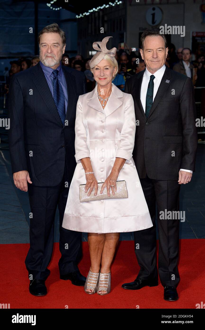 John Goodman, Dame Helen Mirren and Bryan Cranston attending the Trumbo ...