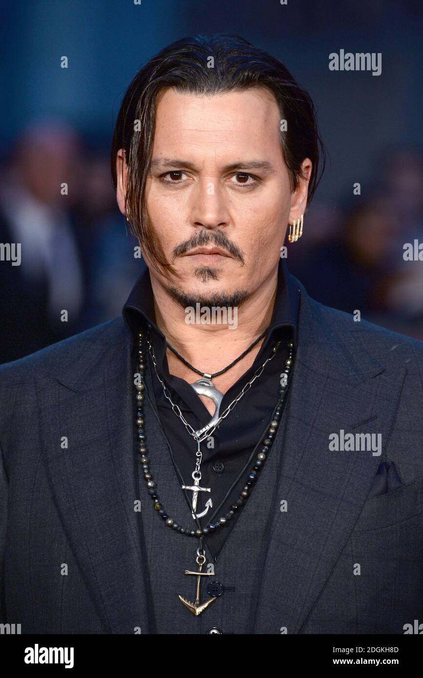 Johnny Depp arriving at the BFI London Film Festival Gala Premiere of ...