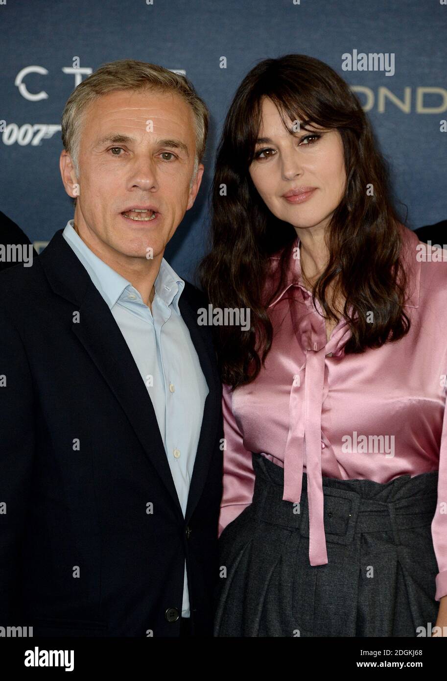 Christoph Waltz and Monica Bellucci attending the Spectre photocall ...