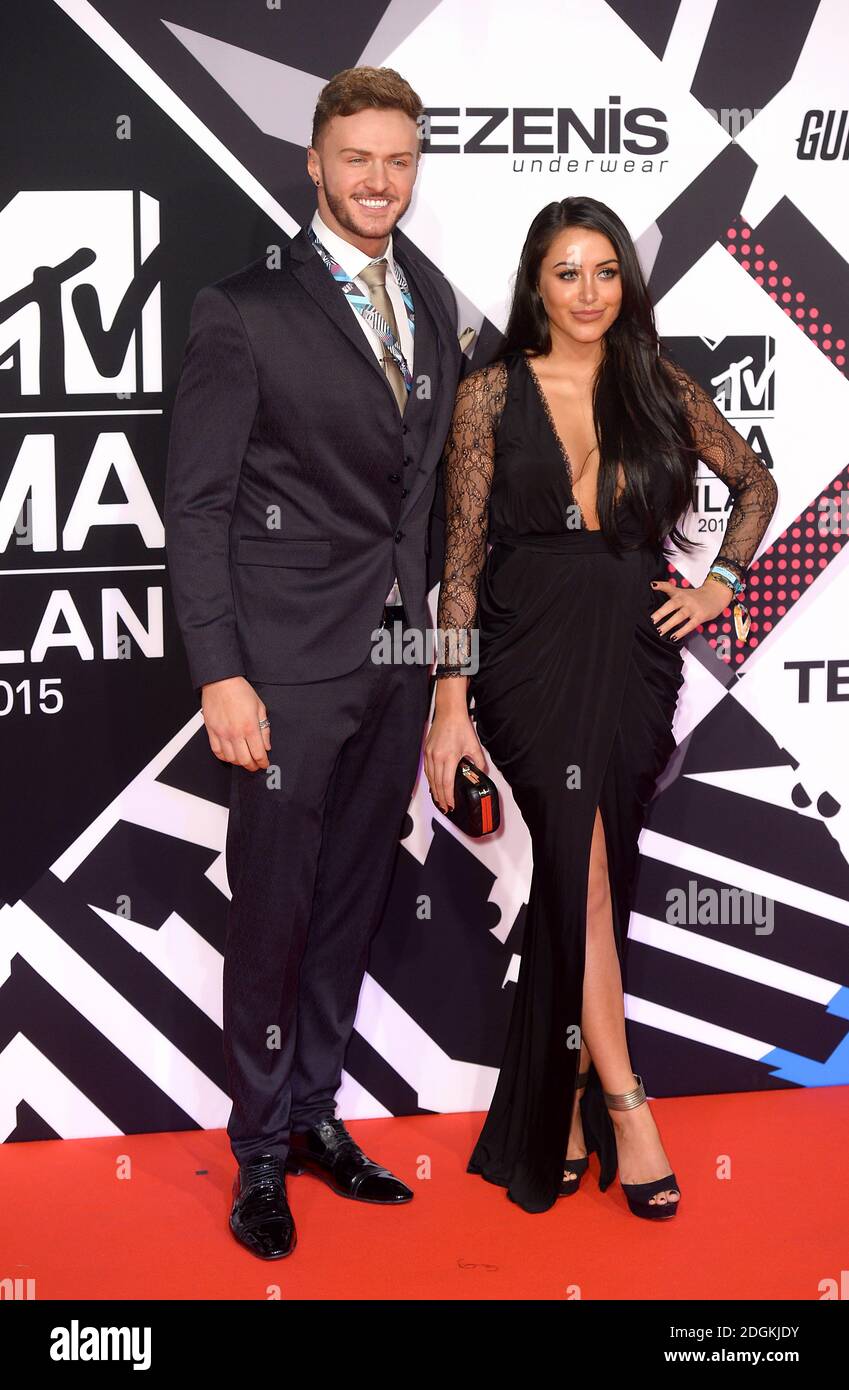 Kyle Christie and Marnie Simpson from Geordie Shore arriving at the MTV ...