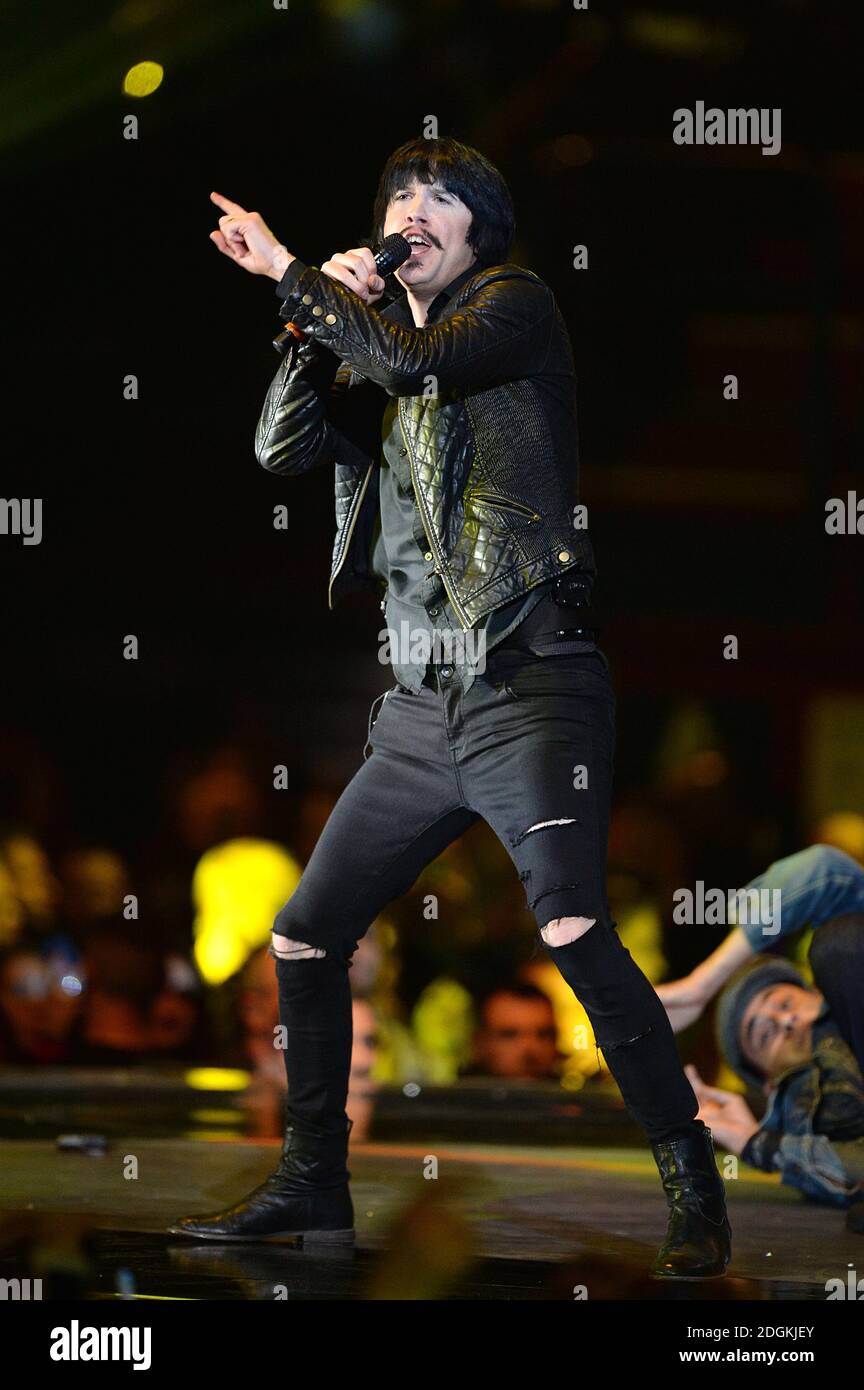 Eric Nally performs during the 2015 MTV Europe Music Awards, at the ...