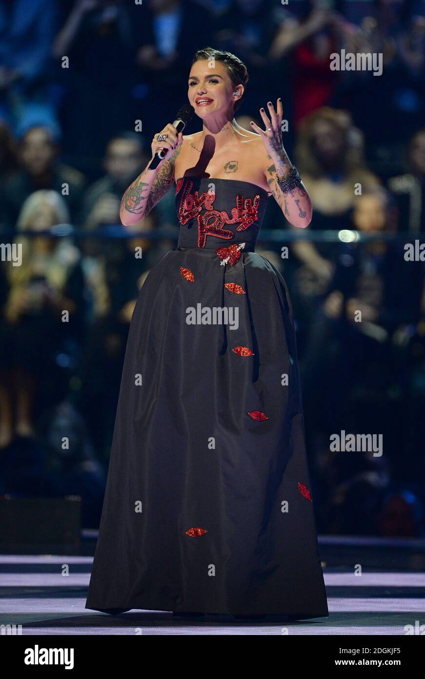Ruby Rose during the 2015 MTV Europe Music Awards, at the Mediolanum ...
