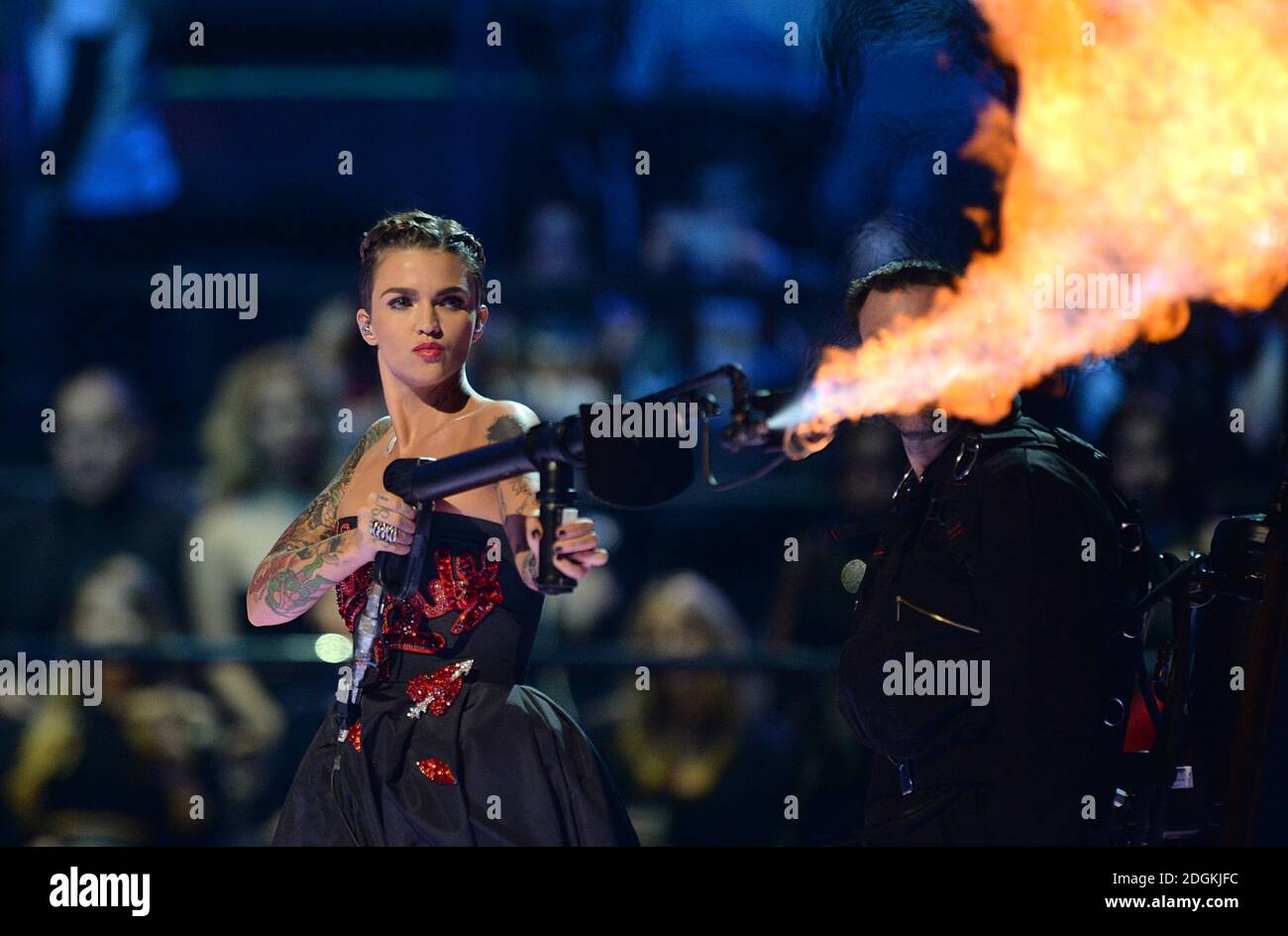 Ruby Rose during the 2015 MTV Europe Music Awards, at the Mediolanum ...