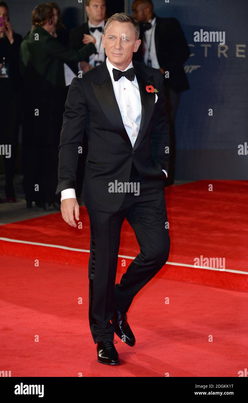 Daniel Craig attending the World Premiere of Spectre, held at the Royal ...